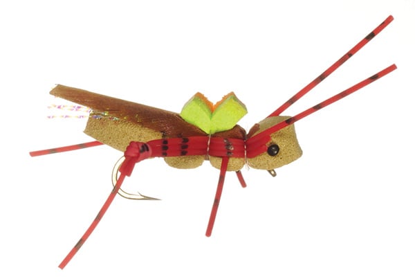 Red Legged Hi-Viz Hopper - Fly Pattern Recipe & Instructions | Cutty